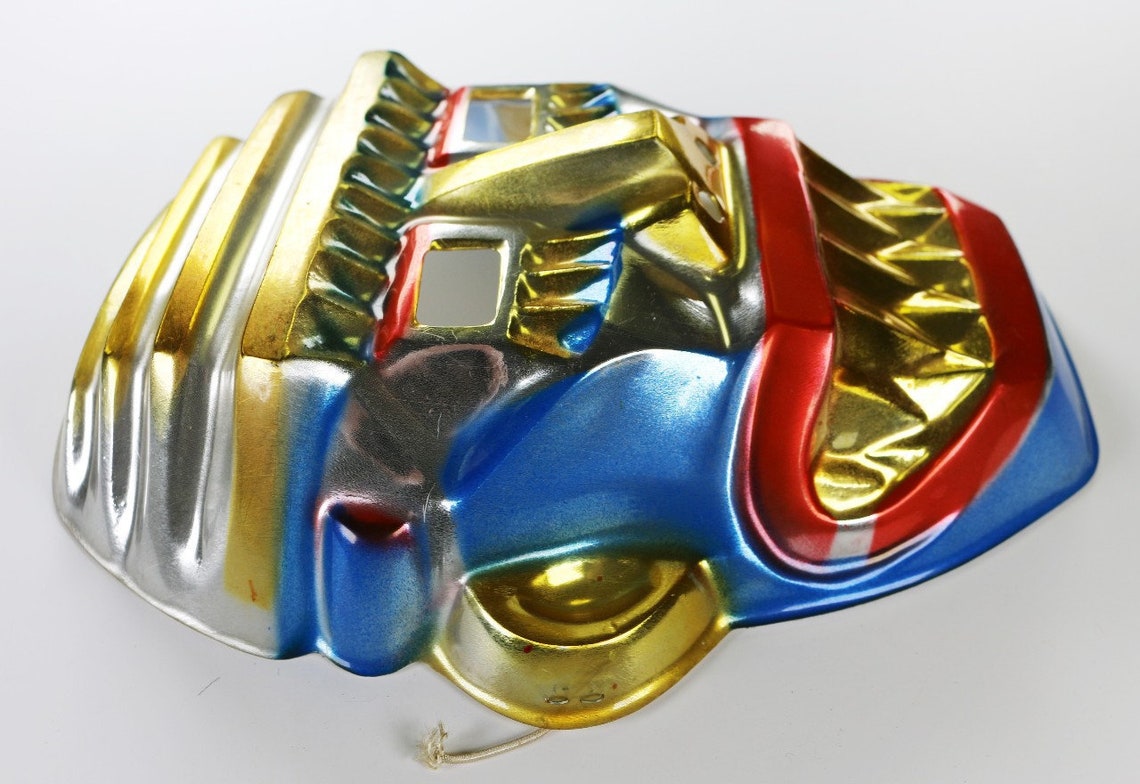 Vintage Topstone Sky Warrior Halloween Mask Aztec Robot | Etsy