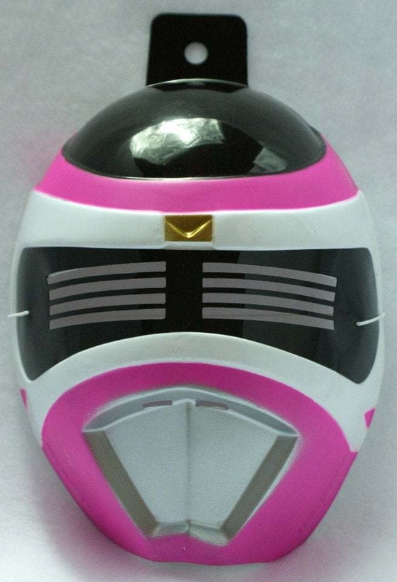 Pink Power Ranger Halloween Mask PVC Vintage Rubies Saban | Etsy