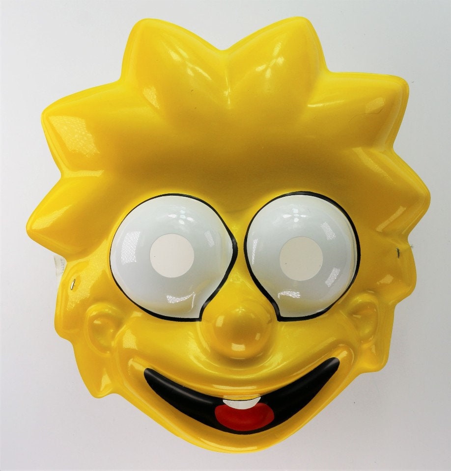 Vintage Ben Cooper The Simpsons Lisa Simpson Halloween Mask | Etsy