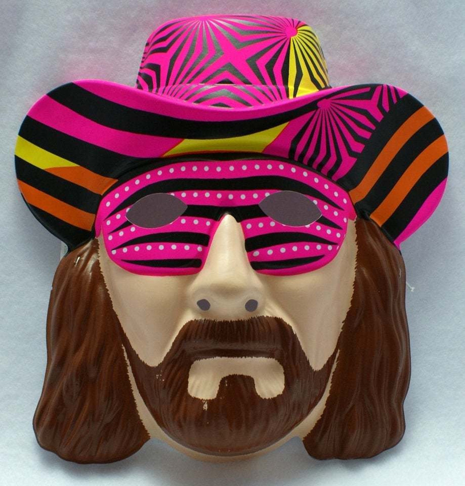 WWF Macho Man Randy Savage Vintage Halloween Costume Mask | Etsy