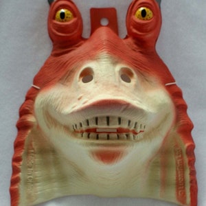 Star Wars Jar Jar Binks Halloween Mask Rubies PVC Comic Con Lucasfilm ...