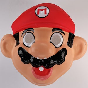 Vintage Ben Cooper Nintendo Mario Brothers Halloween Mask NES 1988 ...