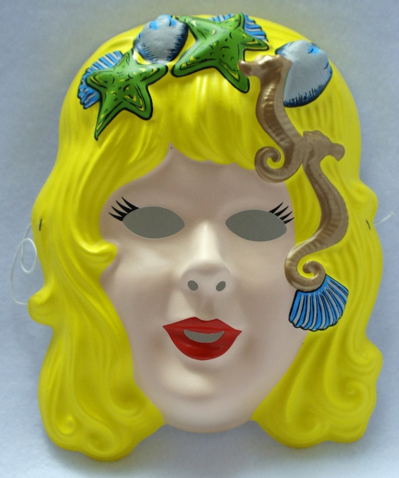 Vintage Mermaid Halloween Mask Art Deco Classic Style - Etsy
