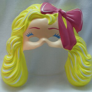 Vintage Fashion Barbie Mattel Halloween Mask Doll Makeup Style Blonde ...