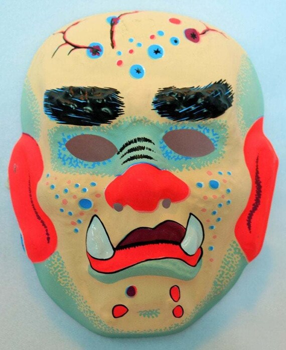 Vintage Freak Show Monster Halloween Mask Monster Costume | Etsy