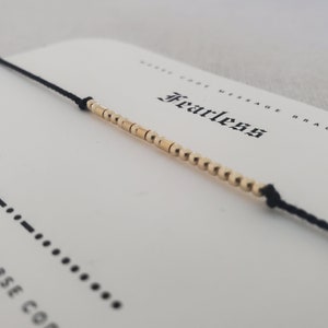 Morse Code Bracelet With Customizable Secret Message 14K Gold, Sterling ...