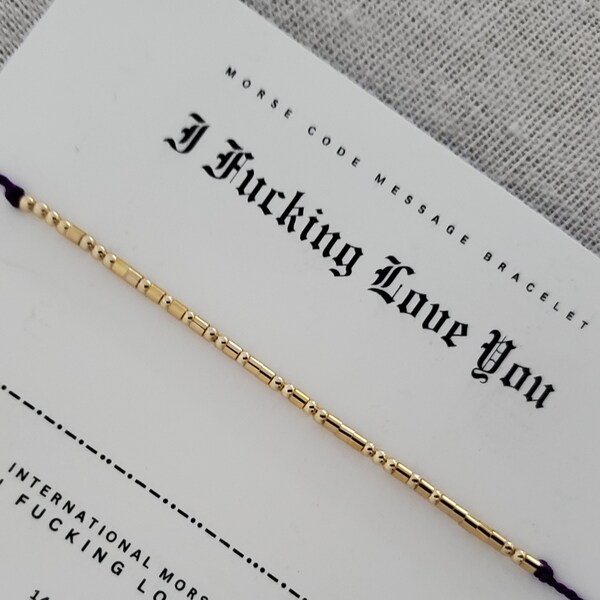 Morse Code I Love You Bracelets - Etsy