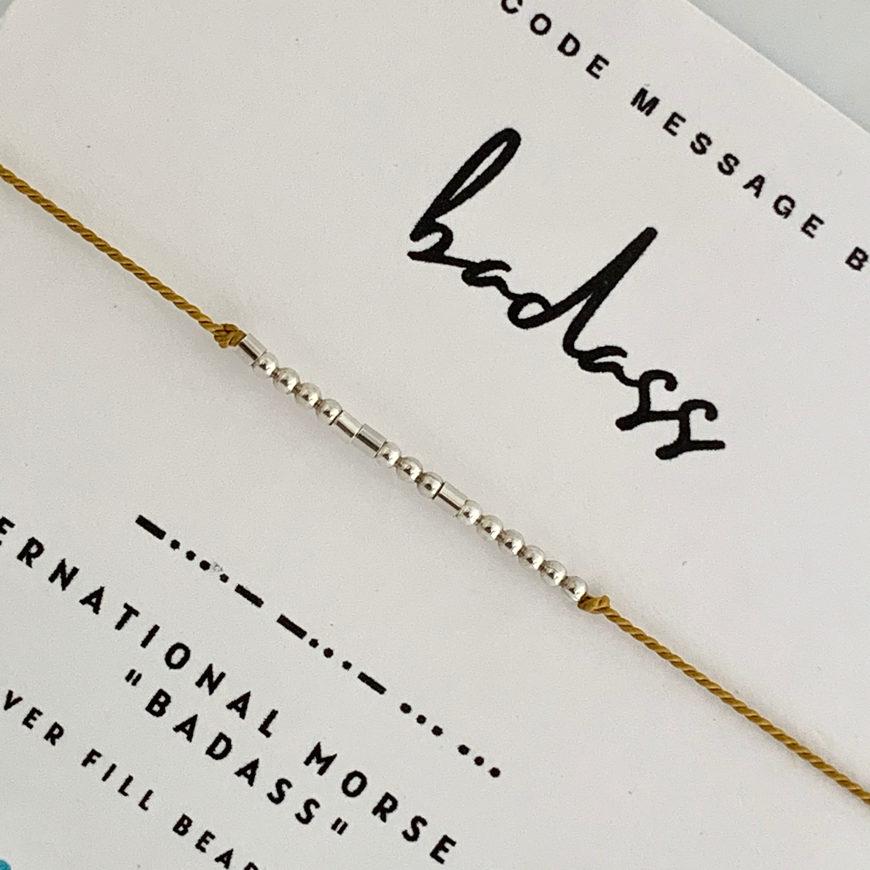 BADASS Morse code bracelet | Etsy