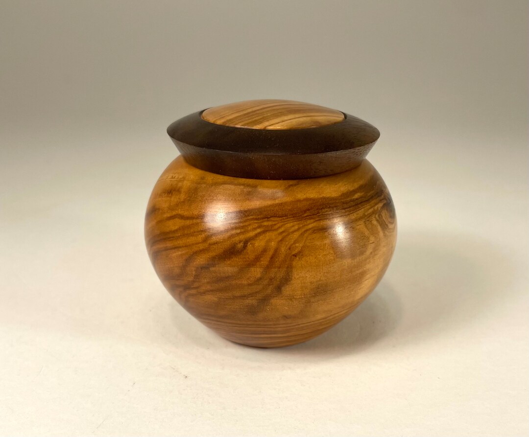 Olive Wood Box Small Walnut on Olive Wood Container - Etsy