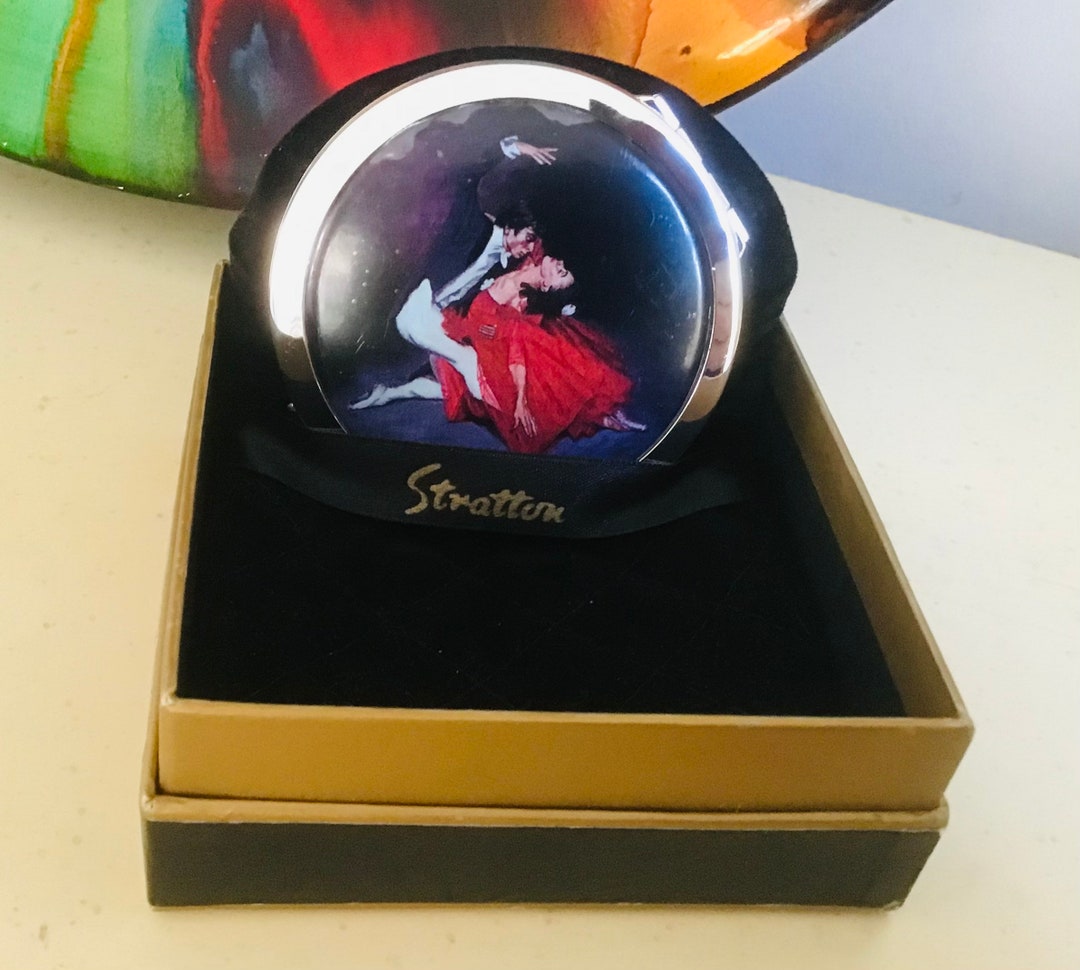 Stratton Ballerina Powder Compact. Good Mirror. Puff. Sifter. Highly ...