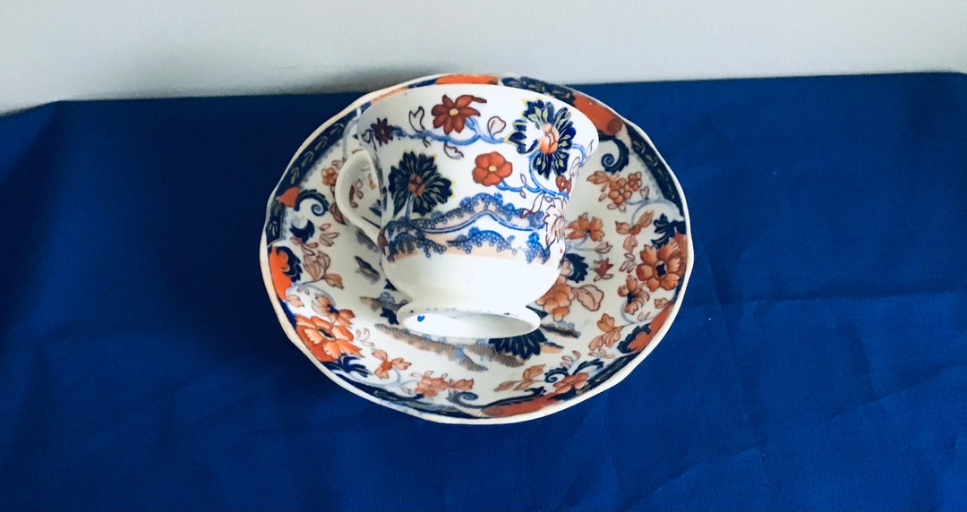 Antique Ironstone 'amherst Japan' Cup & Saucer. Fully Stamped.dated ...