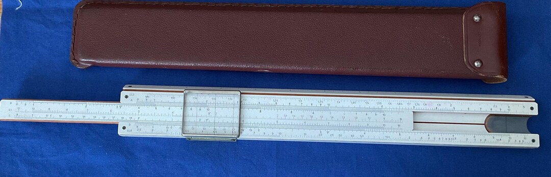 Diwa Log Log Slide Rule. No. 261 101. Denmark. Original Leather Sleeve ...