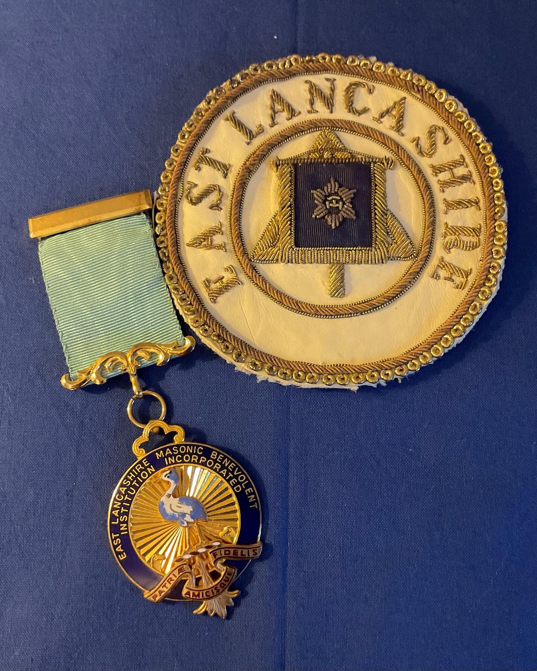 Masonic Medal East Lancashire and Apron Badge. - Etsy