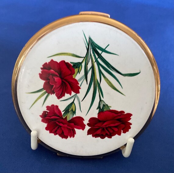 Beautiful Stratton Compact with gorgeous Rose Motif. … - Gem