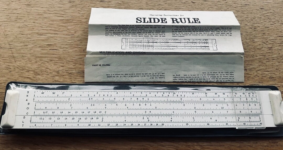 Japanese Basic 12.25inches Slide Rule . Highly Collectible - Etsy