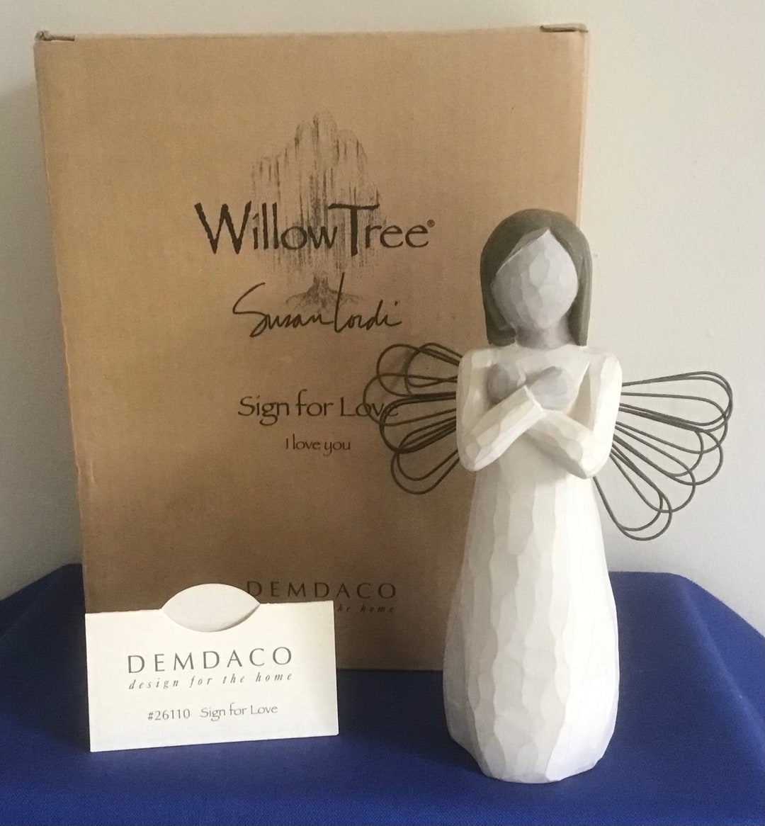 Susan Lordi Willow Tree sign for Love BOXED - Etsy