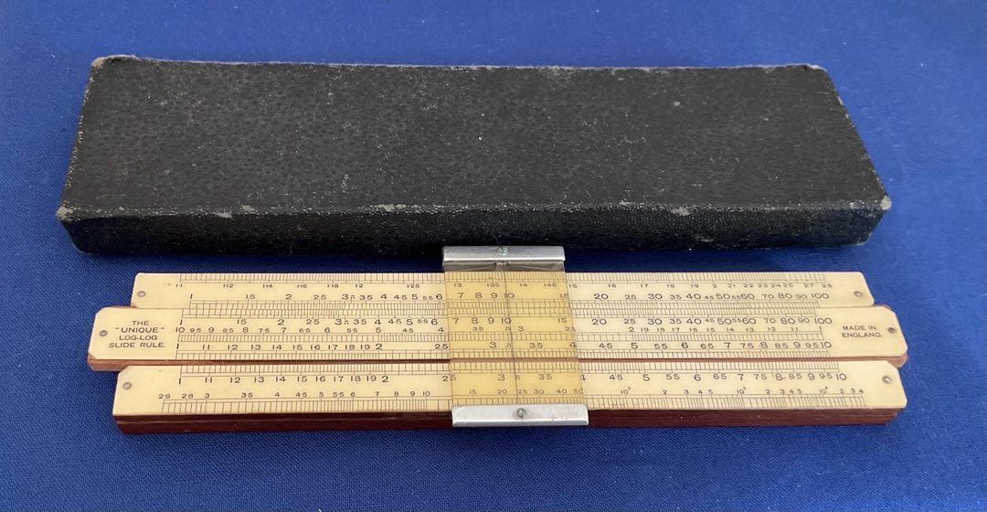 Vintage “unique” Log Log Slide Rule. Collectible. Original Sleeve ...