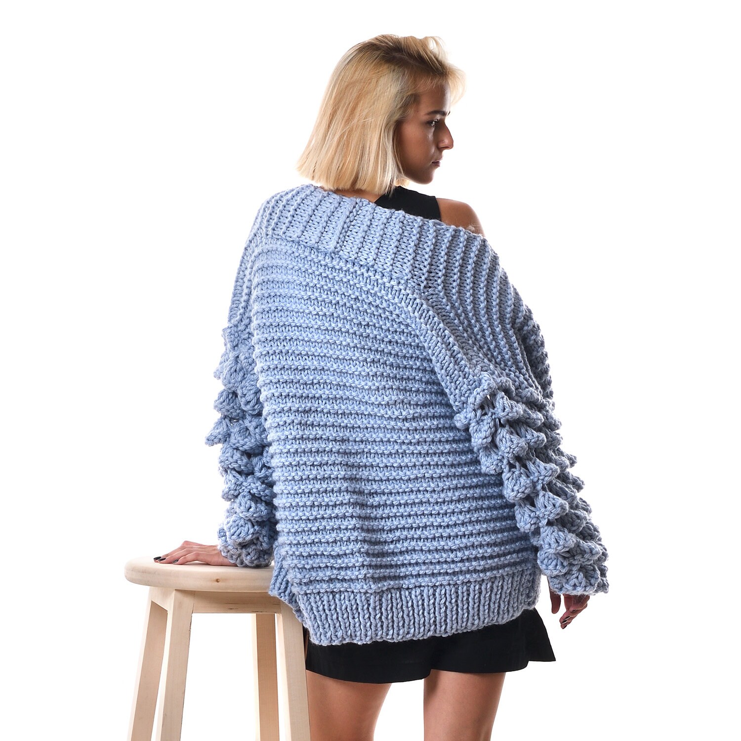 Chunky Cardigan/women's Knitted Coat/alpaca Wool Chunky Sweater/wedding ...