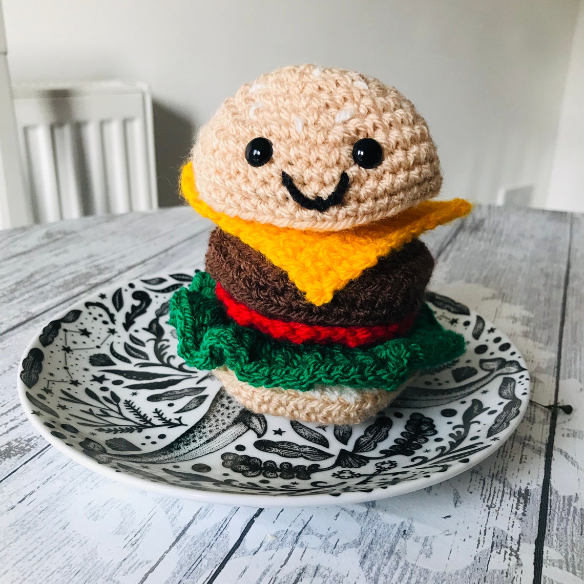 Crochet Burger Pattern Amigurumi Burger Pattern Crochet - Etsy