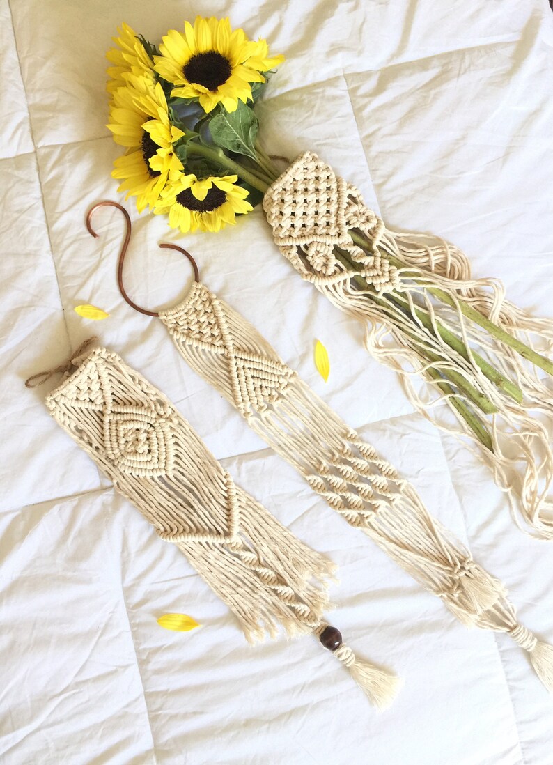 Macrame Wedding Bouquet Wrap - Etsy