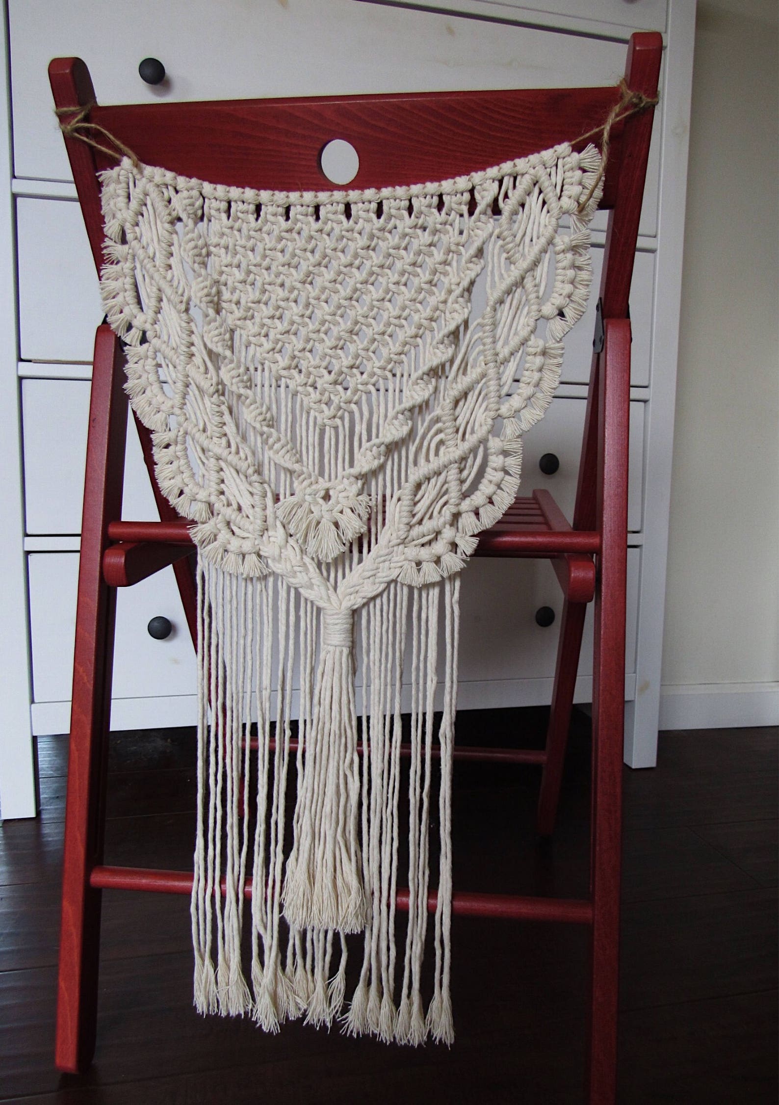 Decorative Macrame Chair Backing - Etsy