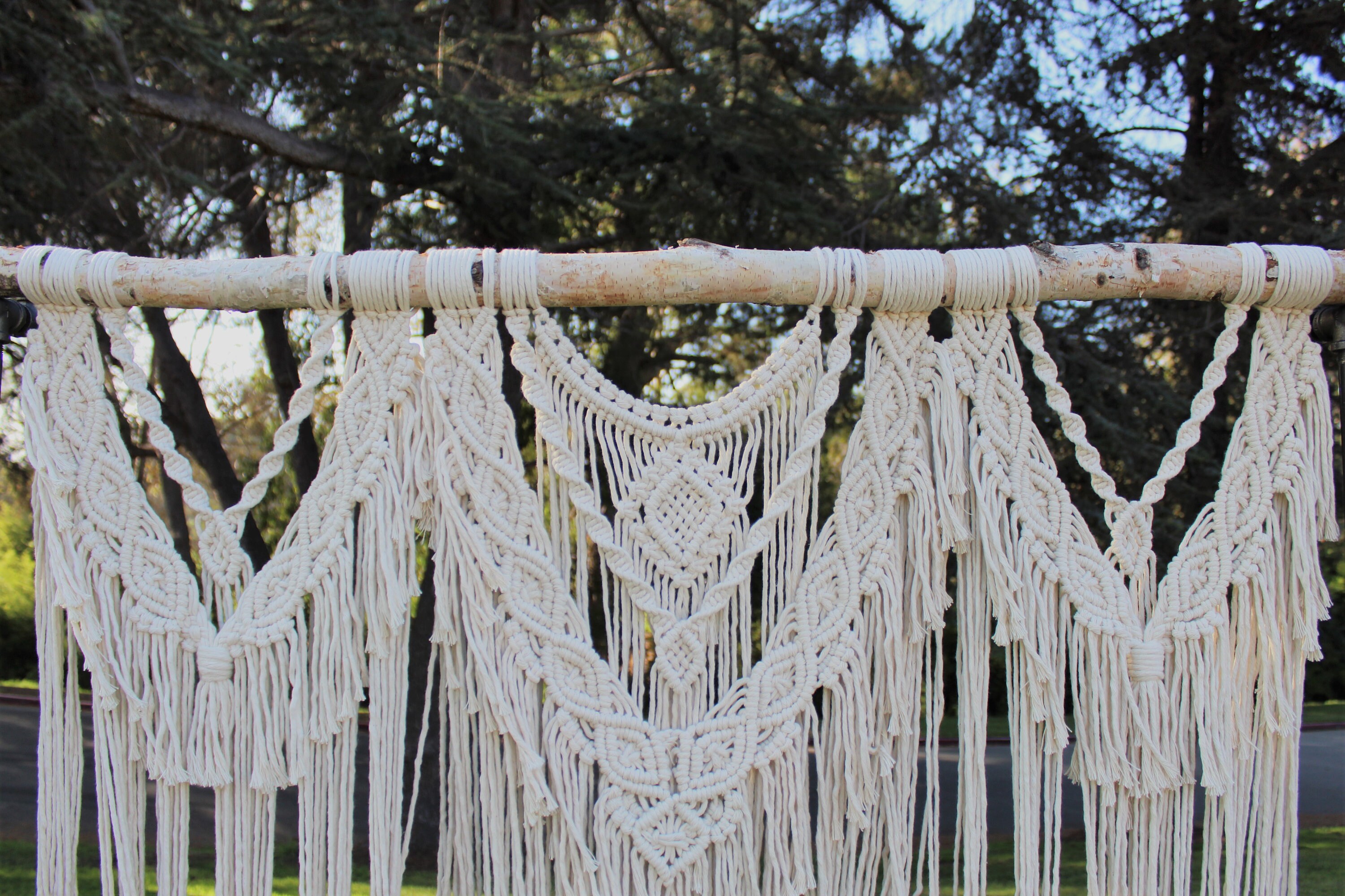 Lattice - Macrame Arch Backdrop Wall Hanging - Etsy