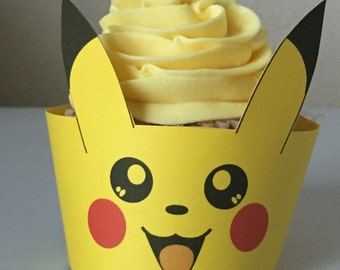 Pikachu Cupcake | Etsy
