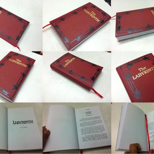 The Labyrinth Red Book Prop Replica | Etsy