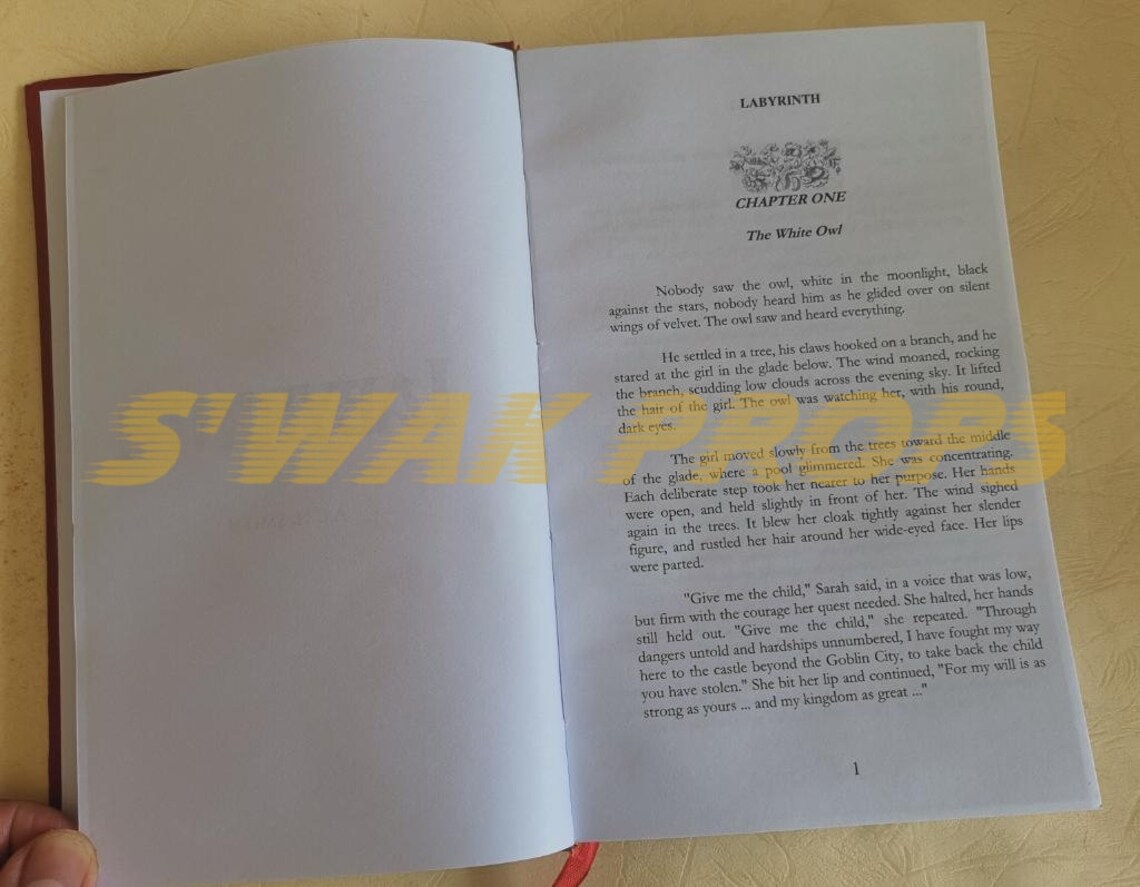 The Labyrinth Red Book Prop Replica - Etsy