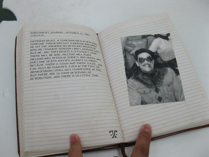 Rorschach's Journal Prop Replica - Etsy