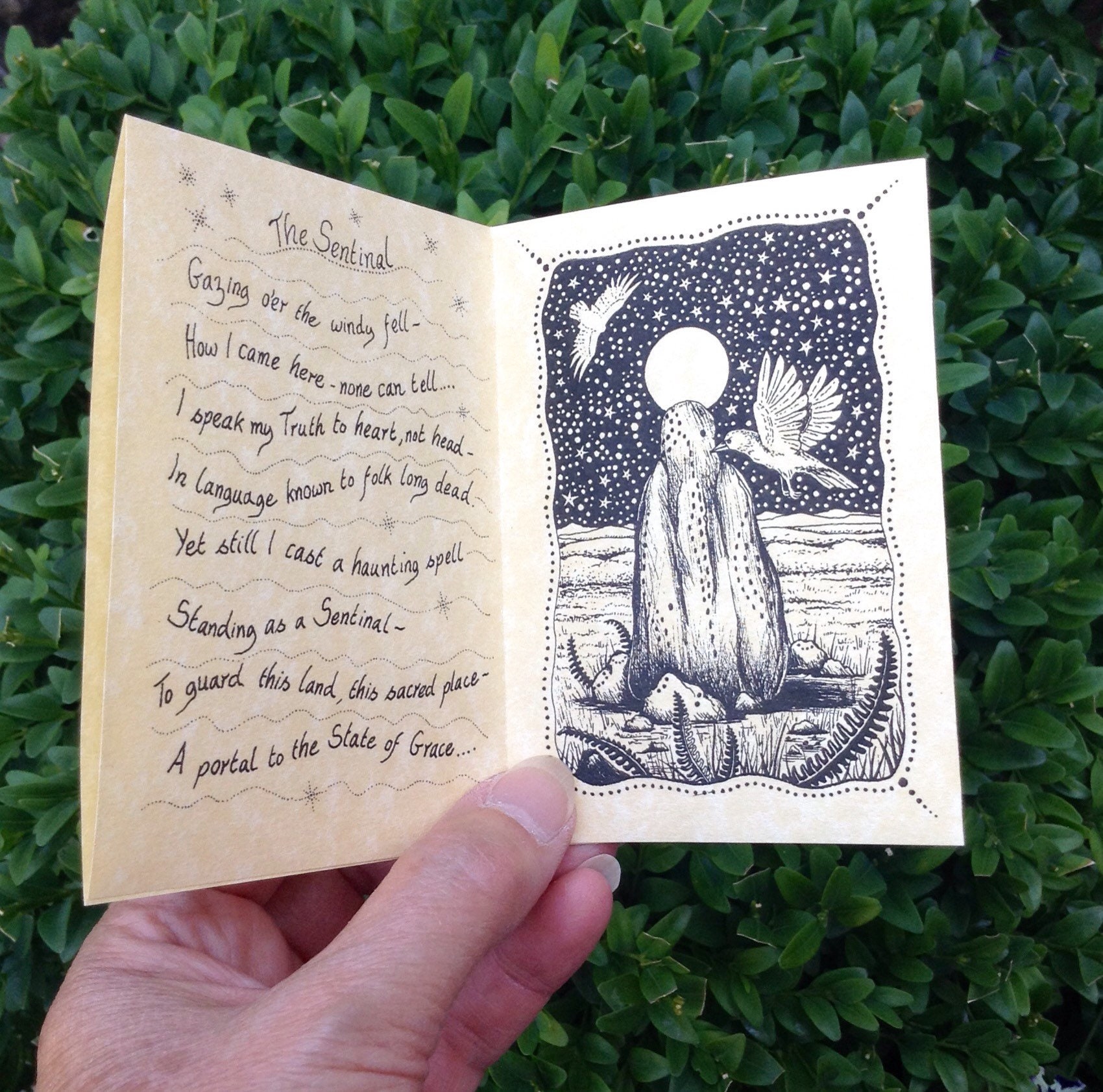 Handmade Zine 'enchanted' With Slipcase. | Etsy