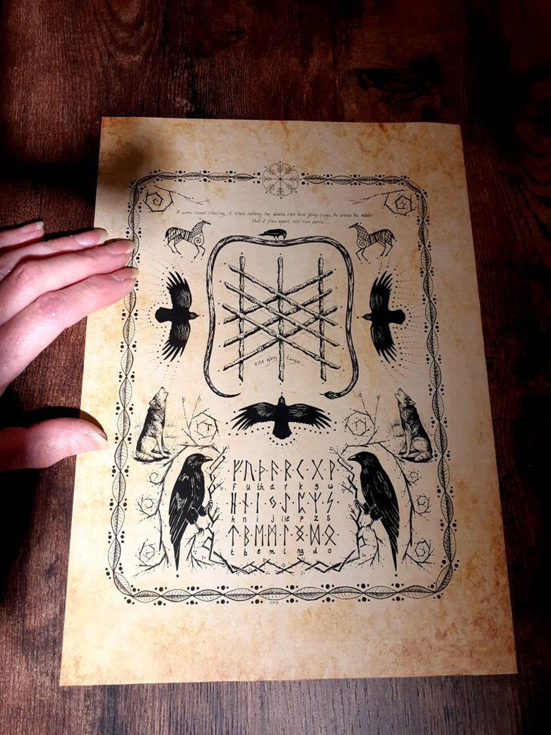 A4 Rune Scroll - Etsy