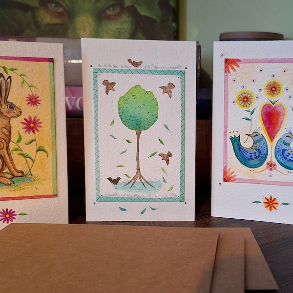 Hand Painted Cards - Etsy UK