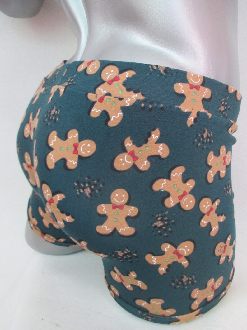 Boxer shorts Ginger man cookies print anatomical mens | Etsy