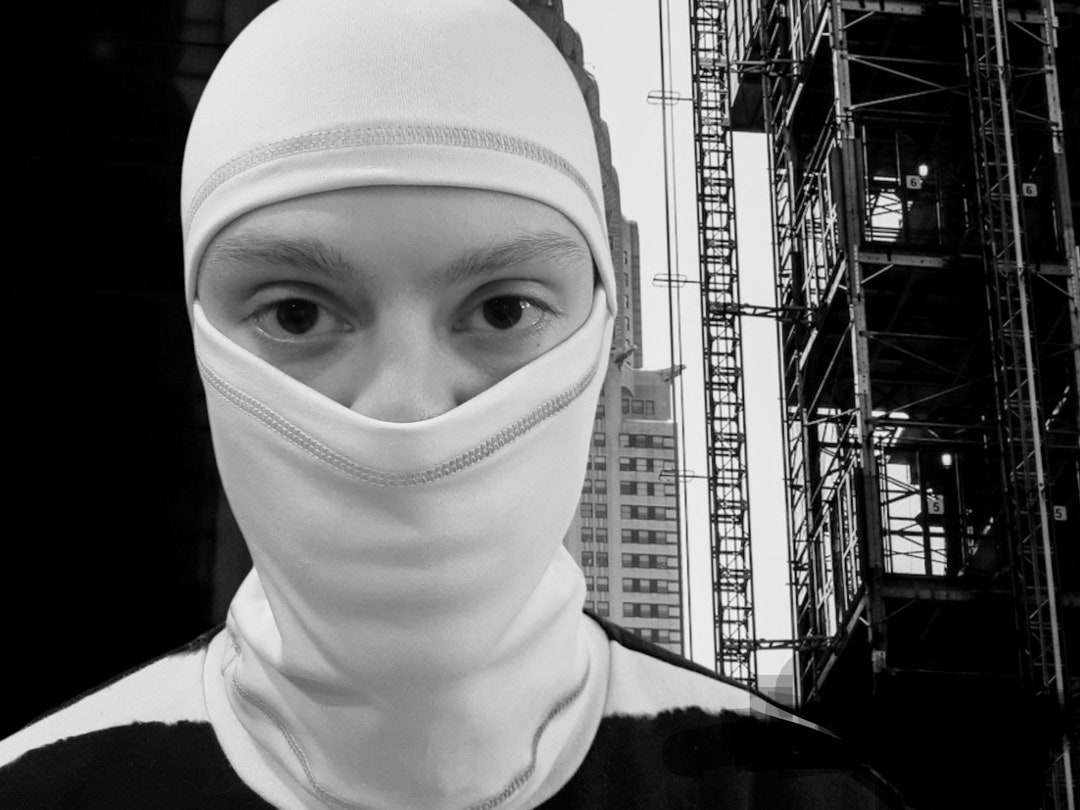 Balaklava Double Layer Multiple Ways to Wear Face Mask Cotton Mix Scull ...