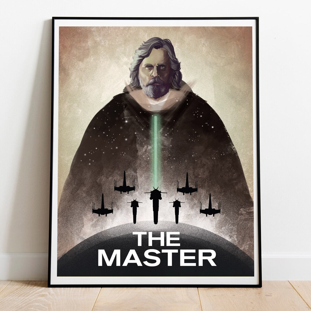 Old Luke Skywalker 8.5x11 Print Star Wars Minimalist Poster - Etsy