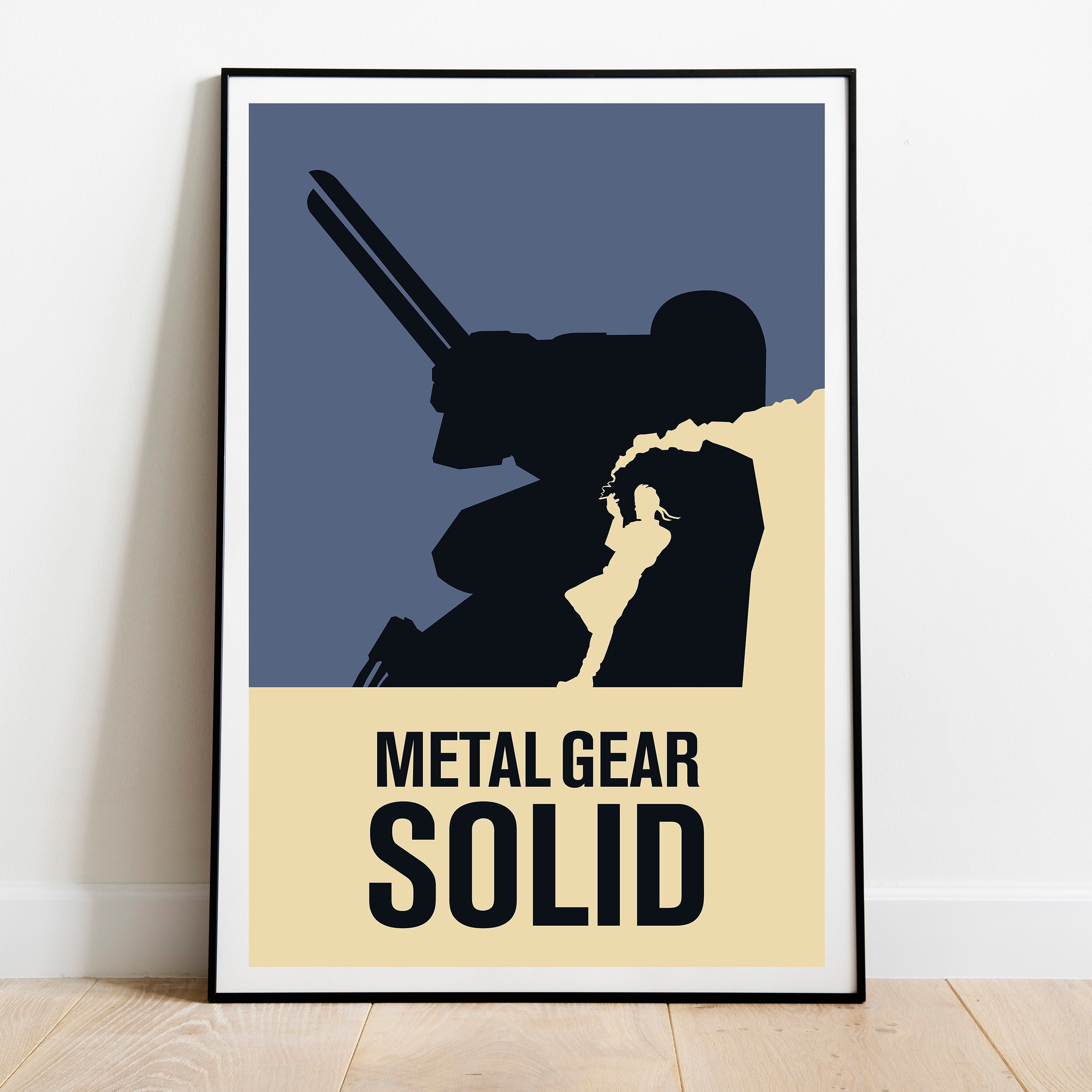 Metal Gear Solid Minimalist Poster Metal Gear Solid Art Print Video ...