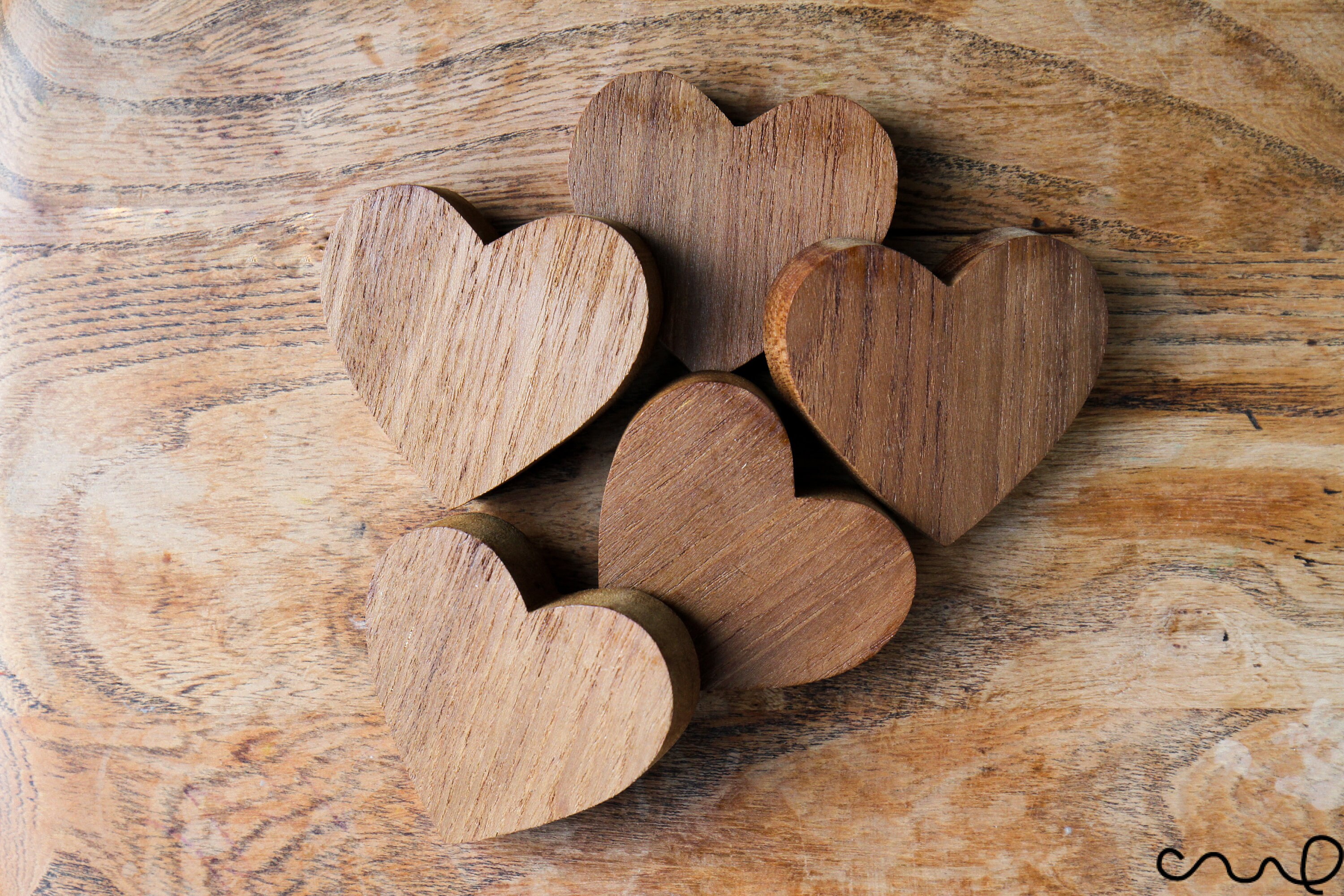 Handmade Hand Cut Solid Timber Wooden Heart DIY 16mm Thick | Etsy UK
