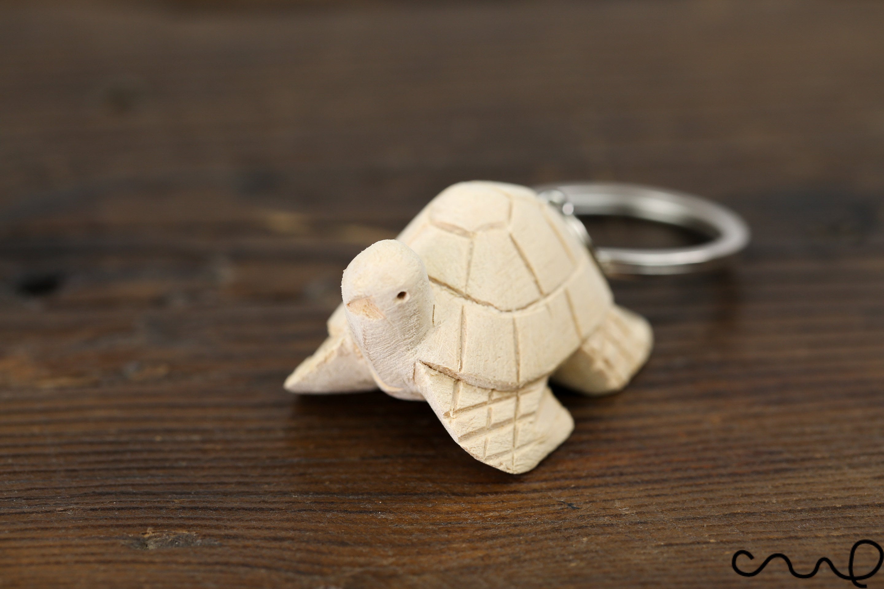Handmade Wooden Little Turtle Keyring Key Fob Unique Gift | Etsy
