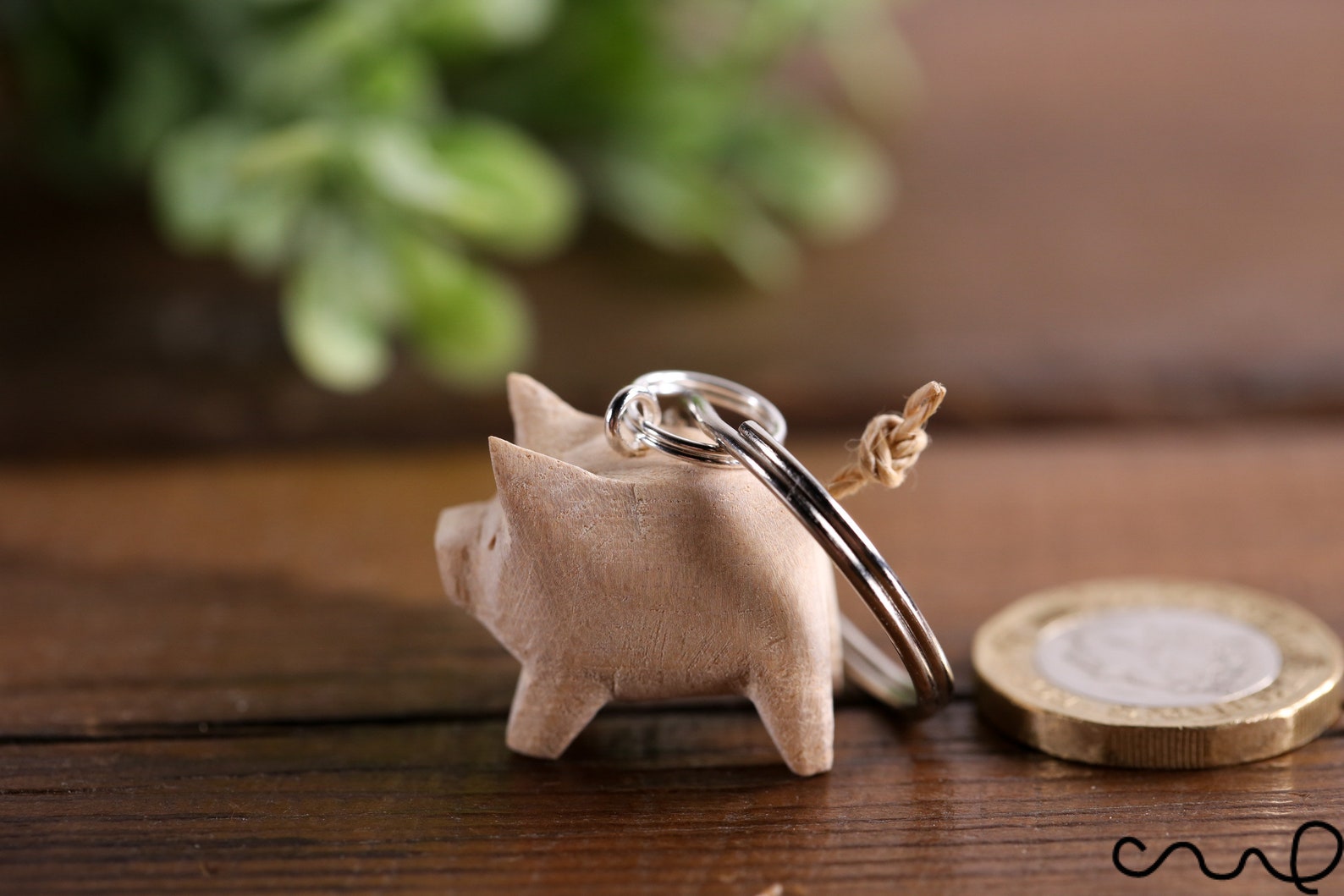 Handmade Wooden Little Pig Keyring Key Fob Unique Gift Wedding | Etsy