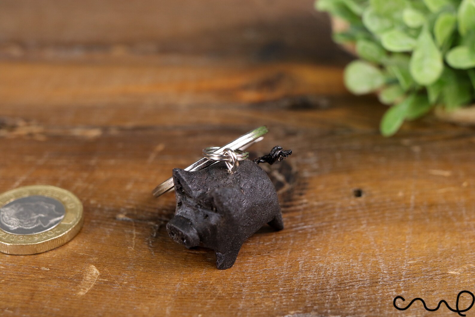Handmade Wooden Little Black Pig Keyring Key Fob Unique Gift - Etsy UK