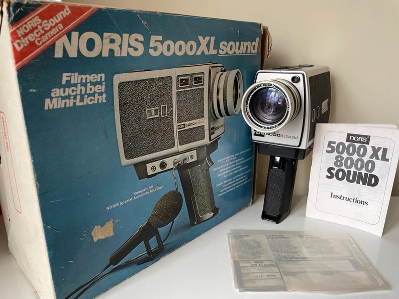 Noris Chinon 5000 Sound Power Zoom Retro Vintage Super 8 Kodak Agfa 8mm ...