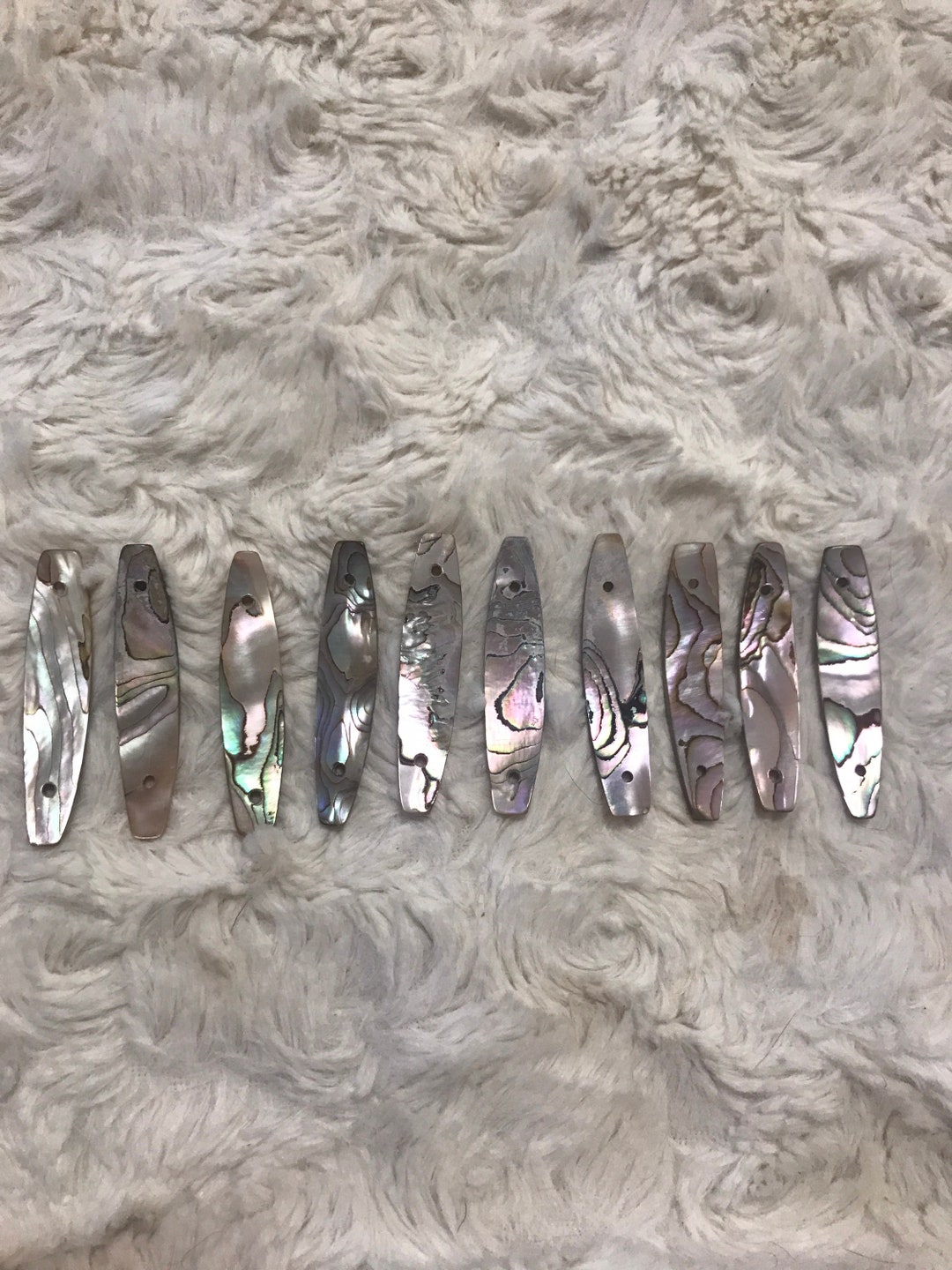 Abalone Shell Mother of Pearl Fishing Lures Spoons Fishing Lure Vintage ...