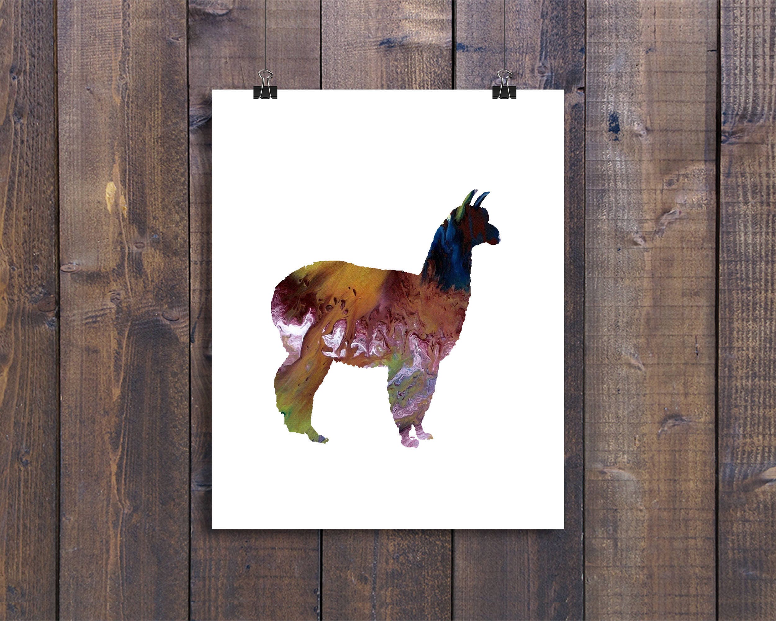Alpaca print Alpacas Watercolor Download Water color print | Etsy