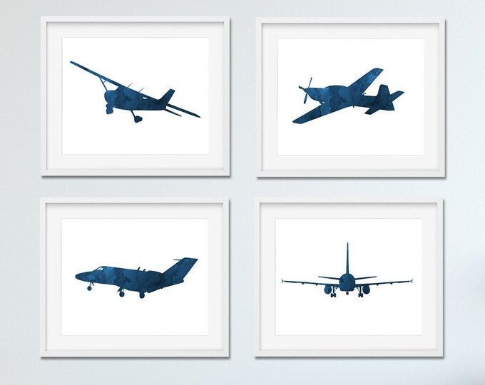 Printable Aircraft Prints, Download, Printable Set of 4 Airplane ...