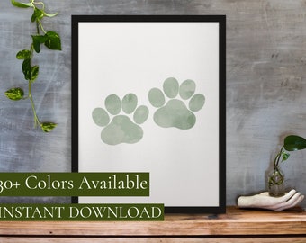 Paw One Line Art - Etsy