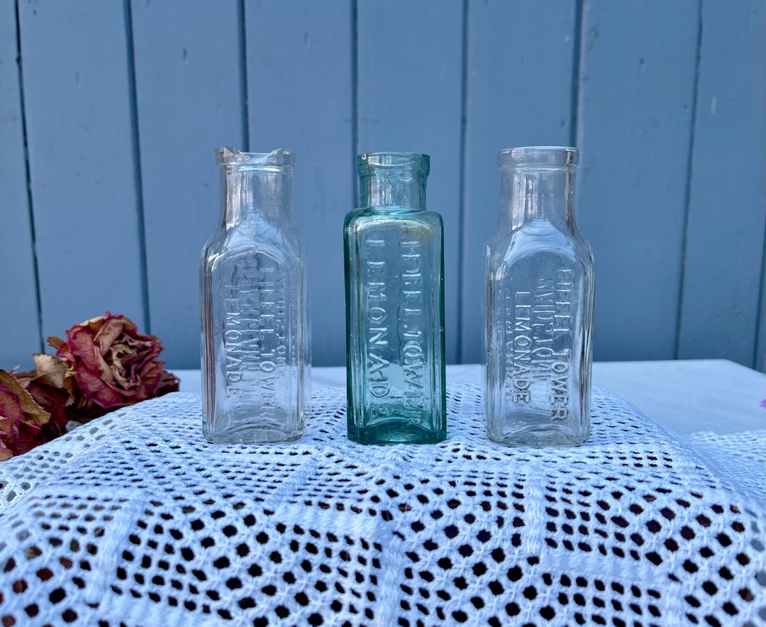 Vintage Pharmacy Bottles X 3 Vintage Shabby Chic - Etsy