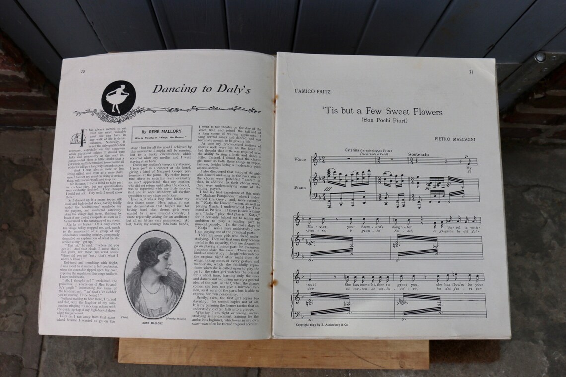 Collection of 3 X Original Vintage 1920s Music Score Sheets. - Etsy