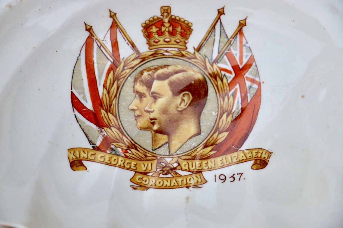 King George V1 and Queen Elizabeth Coronation Commemorative - Etsy UK