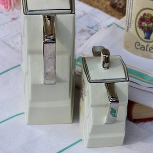 French Vintage Art Deco Coffee Pot and Milk Jug French Vintage Chic ...